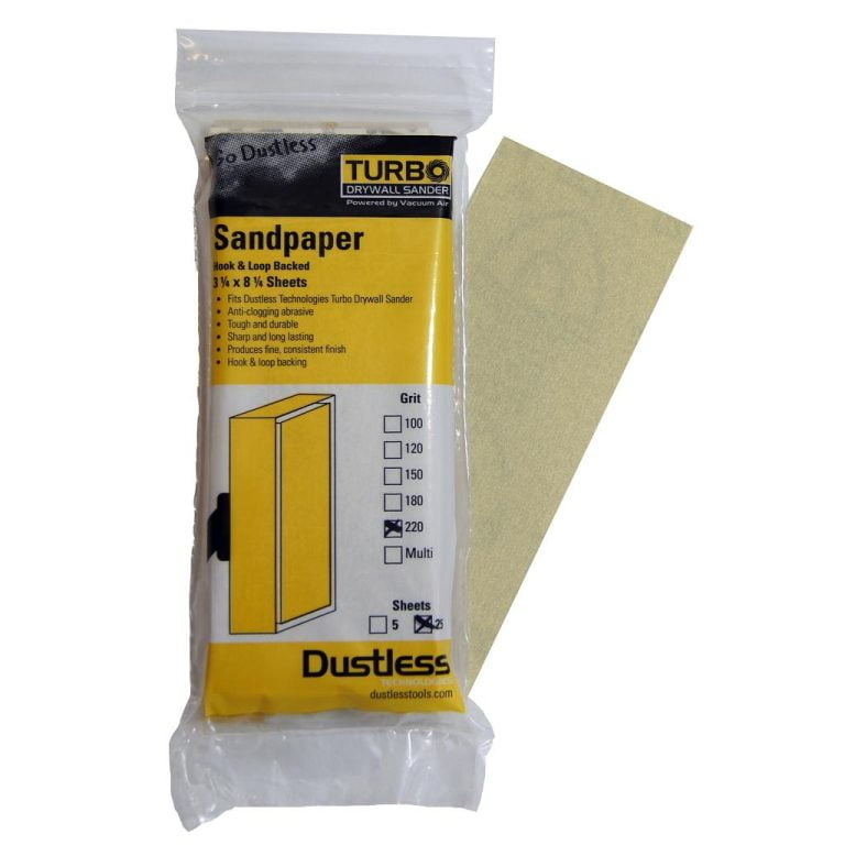 Sandpaper 220 Grit 25 Pack - Dustless Tools